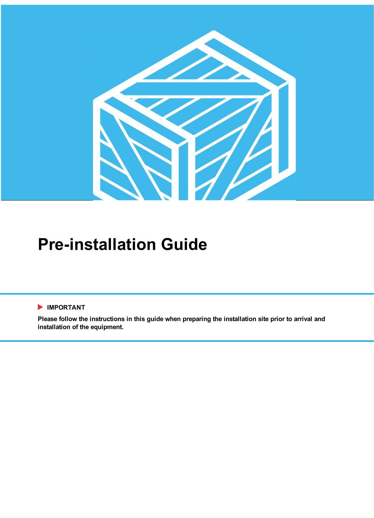 FLH-Z SP Supreme - Pre-installation Guide - Glunz & Jensen